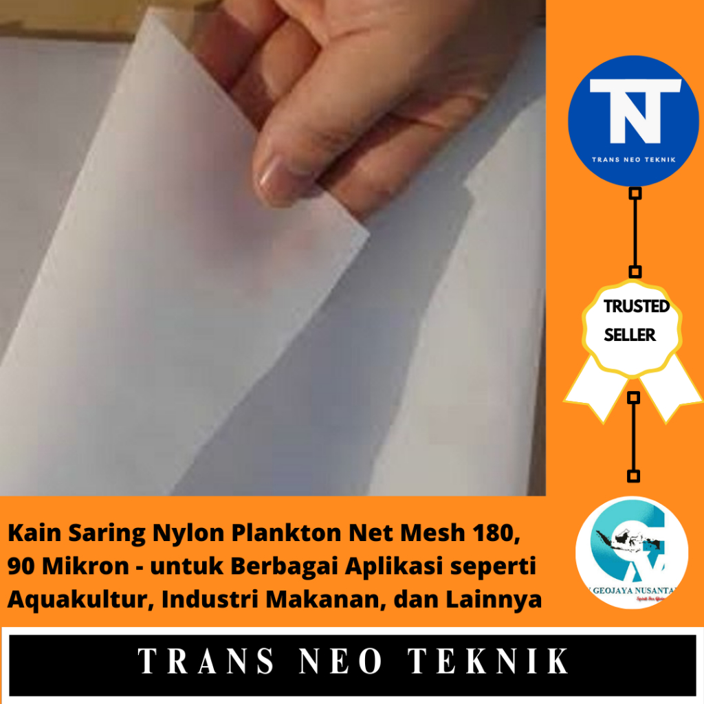 Jual Kain Saring Nylon Plankton Net Mesh 180, 90 Mikron - untuk ...