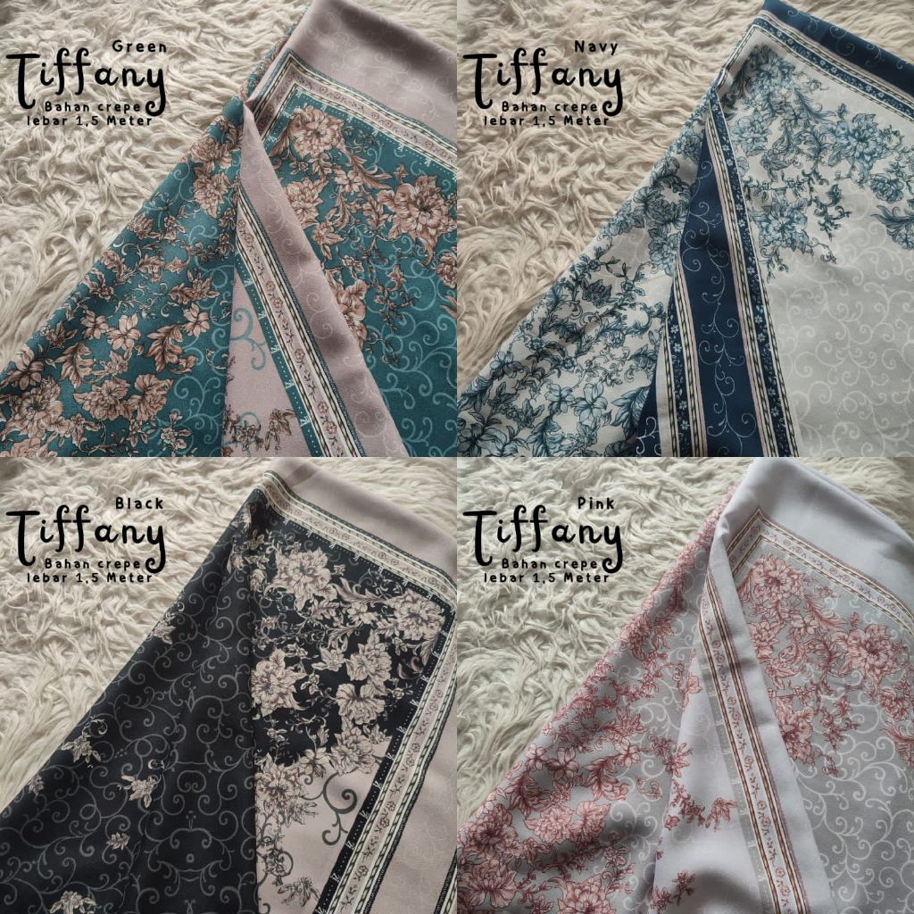Jual kain tiffany bahan crepe | Shopee Indonesia