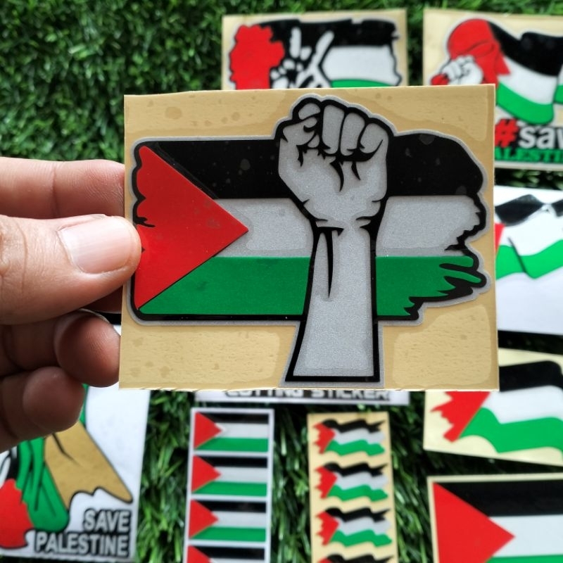 Jual sticker bendera Palestina sticker cutting | Shopee Indonesia