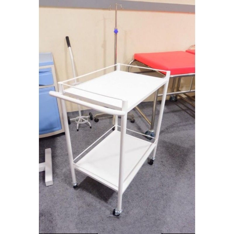 Jual Troli Instrumen 2 Rak Besi / Meja troli / Troli Medis | Shopee ...