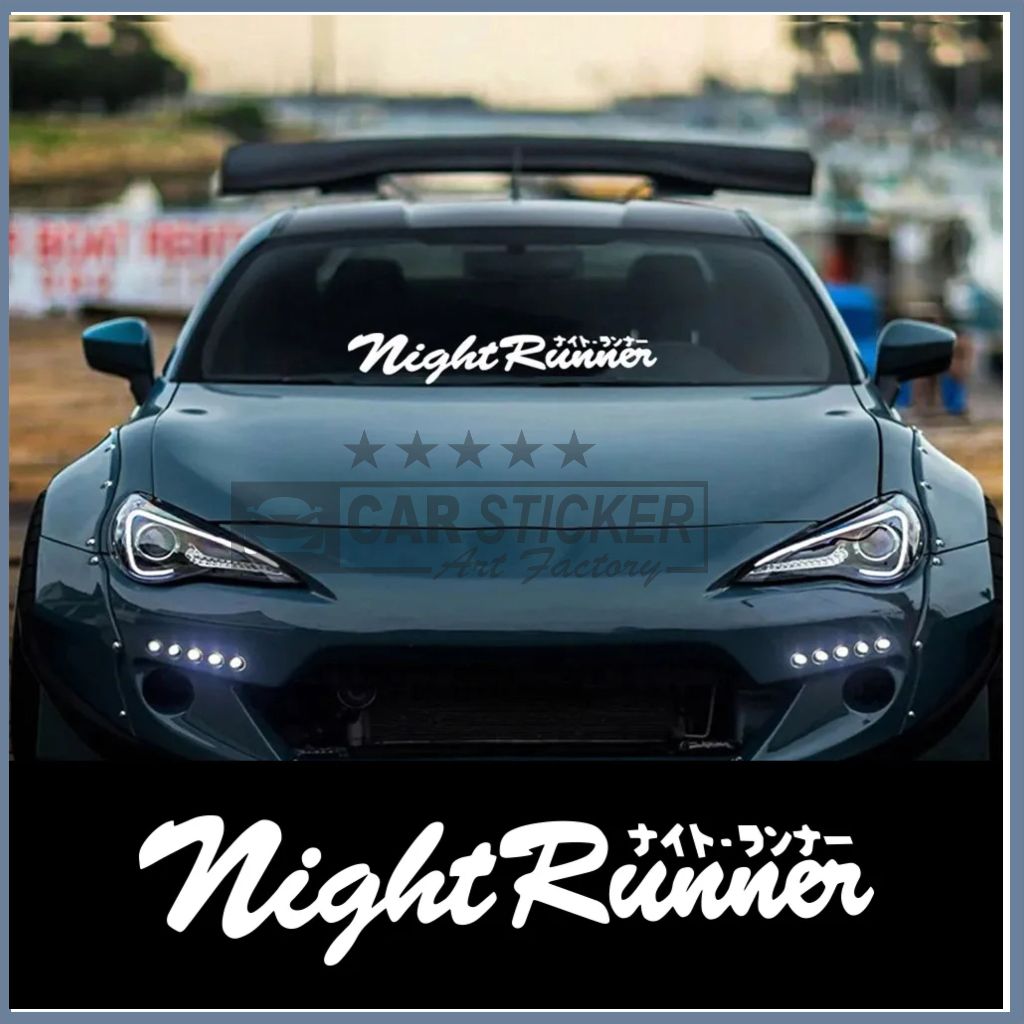 Jual stiker mobil night runner sticker kaca mobil night runner | Shopee ...
