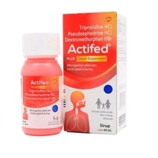 Jual Actifed Plus Cough Supressant Sirup 60 ml (Merah) | Shopee Indonesia
