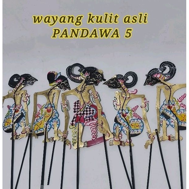Jual wayang kulit asli pandawa 5 Bima arjuna nakula sadewa | Shopee ...