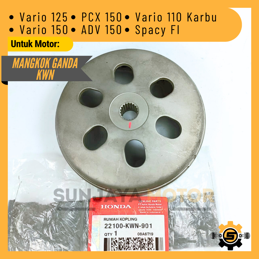 Jual Mangkok Ganda KWN Rumah Kopling Ganda Original Vario Techno 125 Vario 150 LED Vario 125 ESP ...