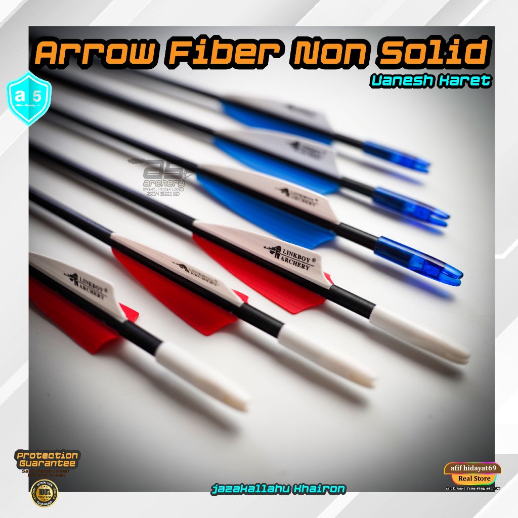 Jual Panah Fiber Non Solid Holow Diameter 6mm Panjang 80cm Olah Raga ...