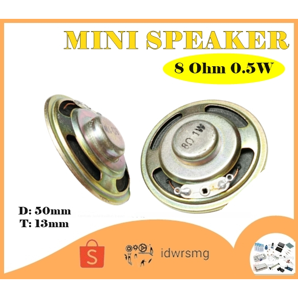 Jual Speaker 8 ohm 0,5W Project sound MP3 tv Arduino uno Raspberry Pi ...