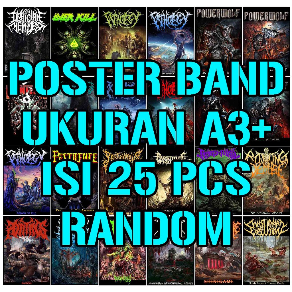 Jual Poster band ukuran A3+ isi 25 lembar | Shopee Indonesia