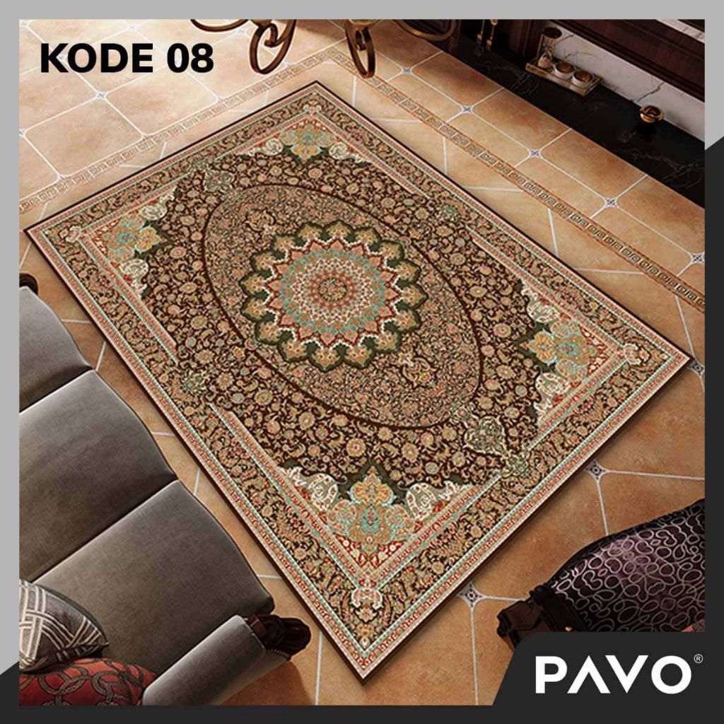 Jual Karpet Permadani PAVO Polyester Silk Classic Series Size 160x210 ...