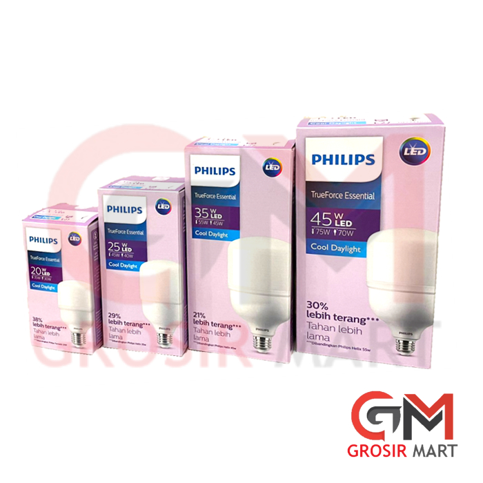 Jual Philips LED TrueForce Ess 18W 20W 22W 25W 30W 35W 40W 45W Core 27W ...