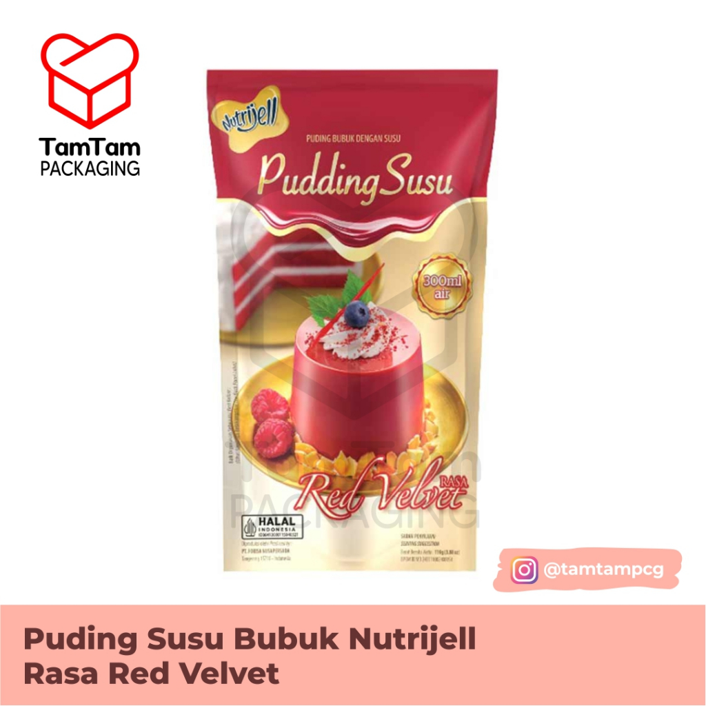Jual Pudding Susu Red Velvet 110gr/Nutrijell Pudding Susu Red Velvet ...