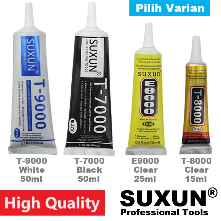 Jual Lem Original Suxun T9000 T8000 T7000 E8000 Perekat Casing Frame LCD HP - T8000 15m Clear ...