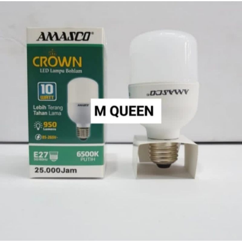 Jual AMASCO CROWN 10W LAMPU LED BOHLAM TABUNG 10 WATT CAPSULE KAPSUL CAHAYA PUTIH | Shopee Indonesia