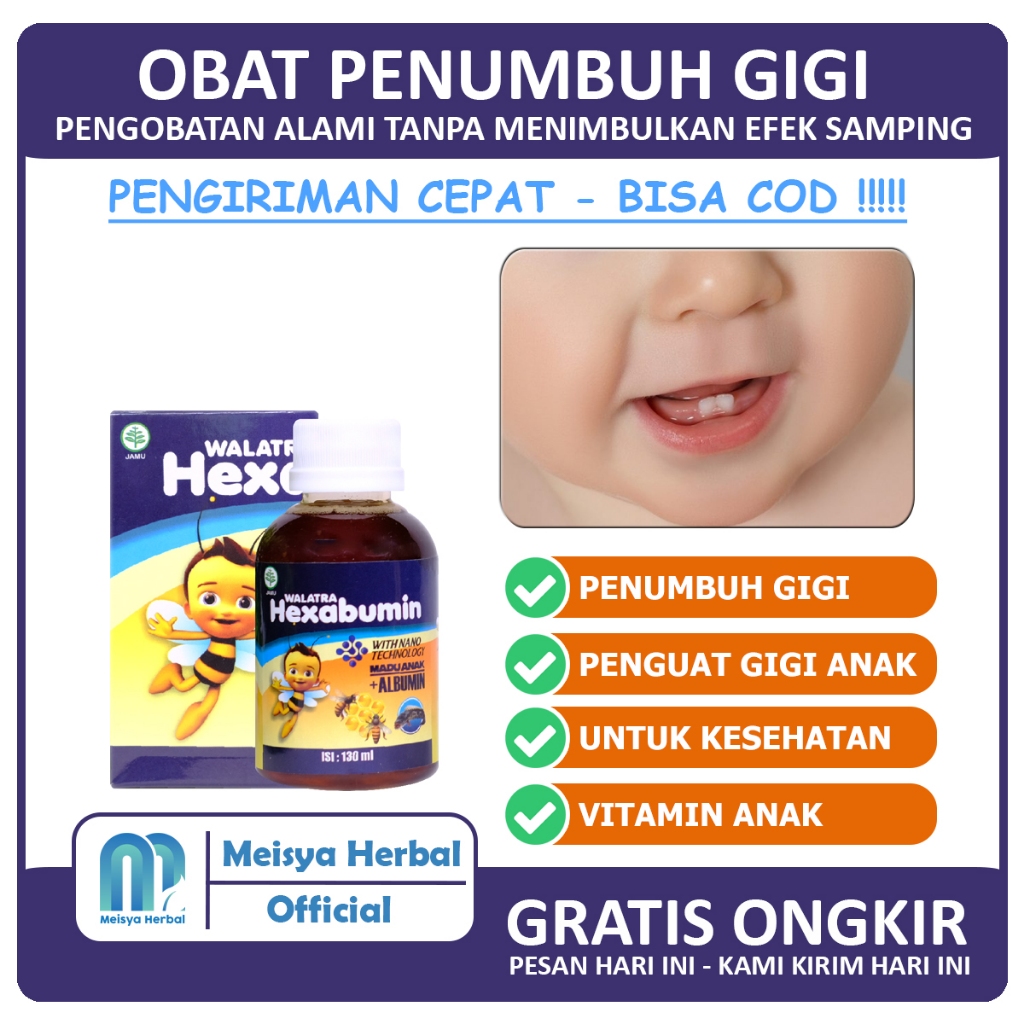 Jual Obat Penumbuh Gigi Anak Ompong Pelancar Telat Bicara Sakit Gigi ...
