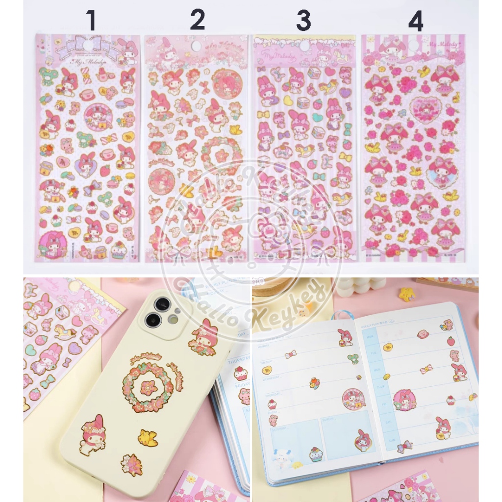 Jual stiker deco mika list gold melody original sanrio | Shopee Indonesia
