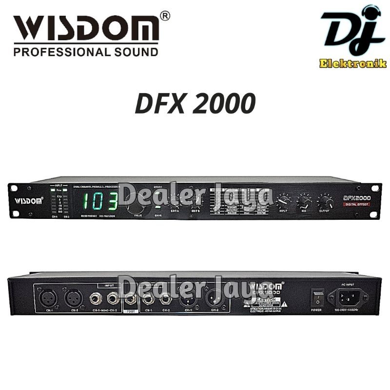 Jual Efek Vokal / Effect Vocal Wisdom DFX 2000 / DFX2000 | Shopee Indonesia