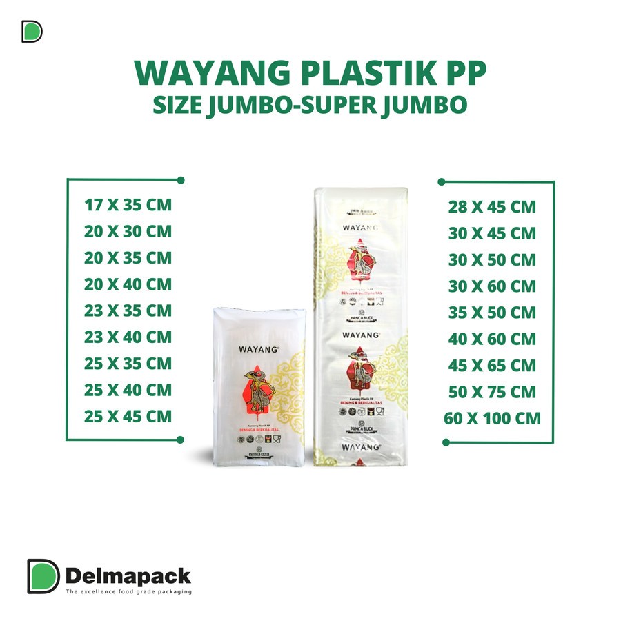 Jual Plastik PP Wayang 30mic Ukuran Jumbo dan Super Jumbo / Plastik ...
