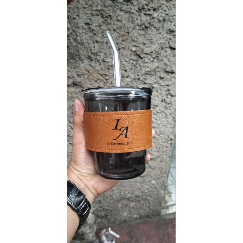 Jual GELAS ESTETIK SABLON Custom Free Design | Shopee Indonesia