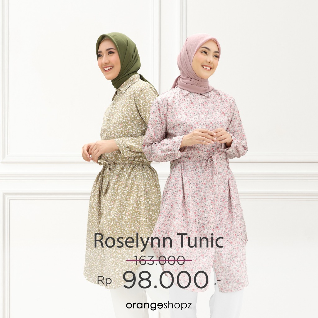 Jual Tunik Crinkle Airflow Motif Bunga Floral Roselynn Basic Motif | Shopee Indonesia