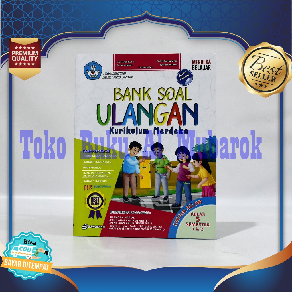 Jual Soal-Soal Kurikulum Merdeka Buku Pintar Bank Soal Ulangan SD/Mi ...