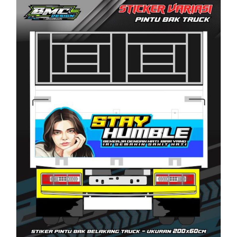 Jual STIKER PINTU BAK BELAKANG TRUK, STIKER BAK TRUK | Shopee Indonesia