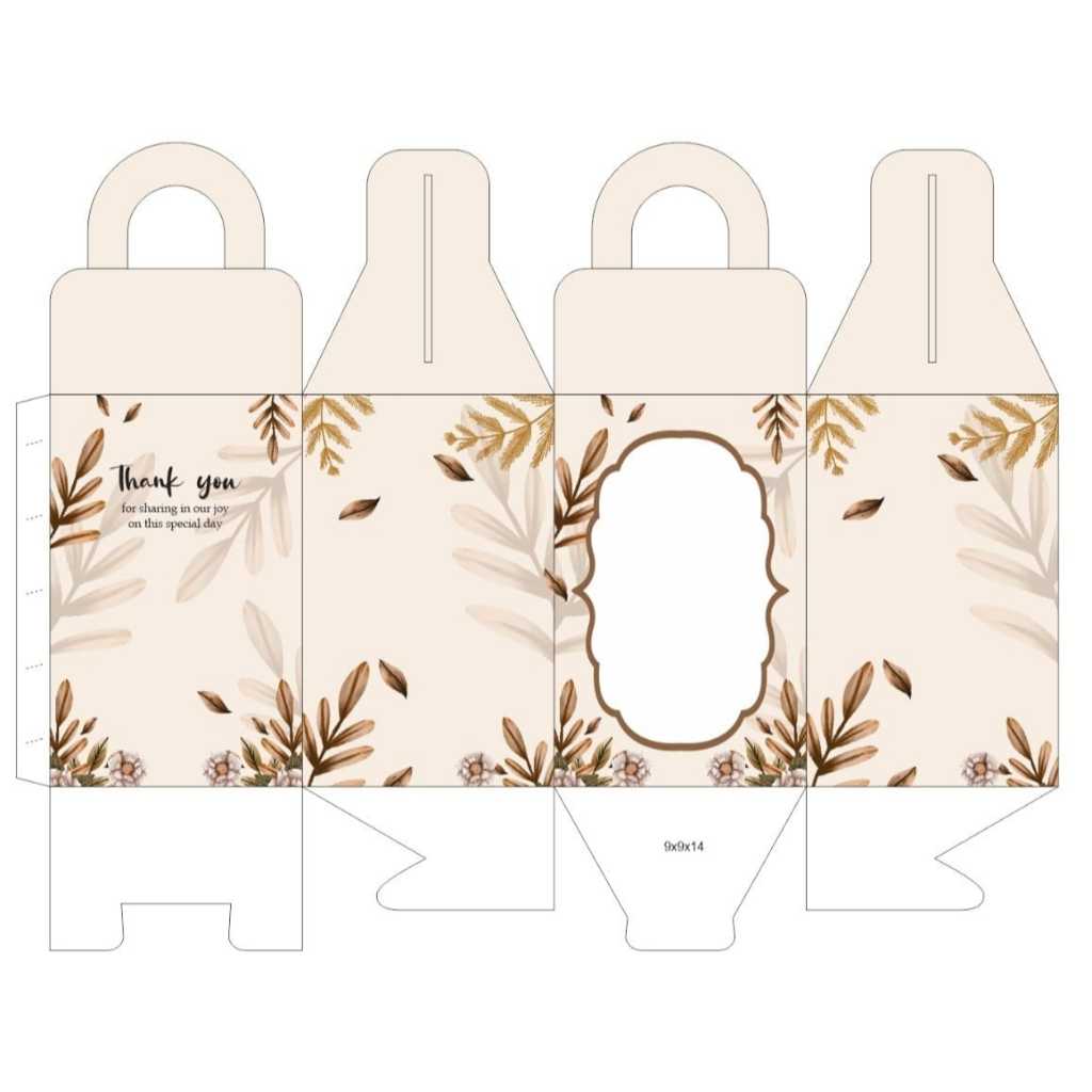 Jual (MINIM 100PCS) BOX SOUVENIR 9x9x14 MOCCA DPLEX 310 GELAS AESTHETIC ...