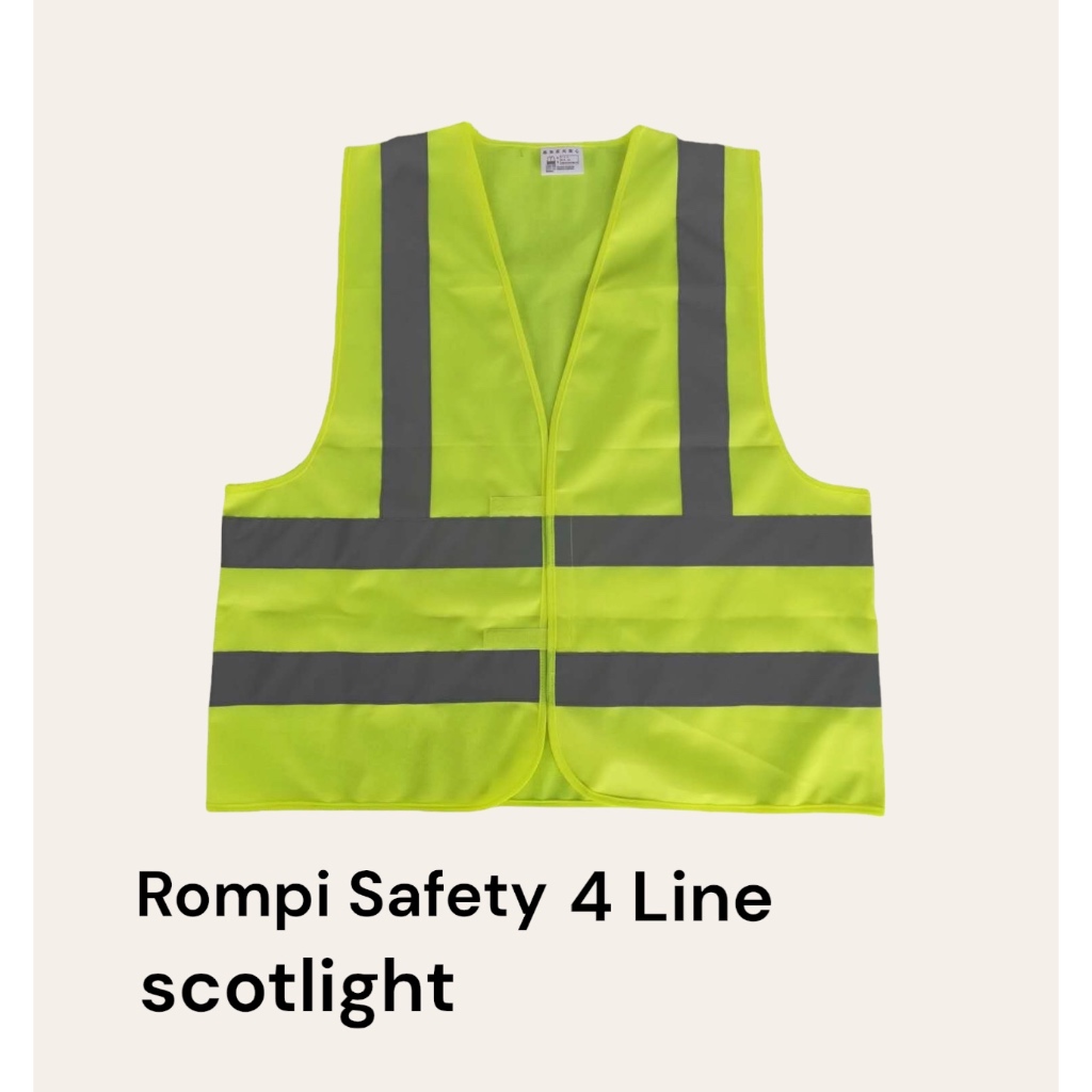 Jual Rompi Safety Proyek 4 Scotlight / Safety Vest Proyek Murah ...