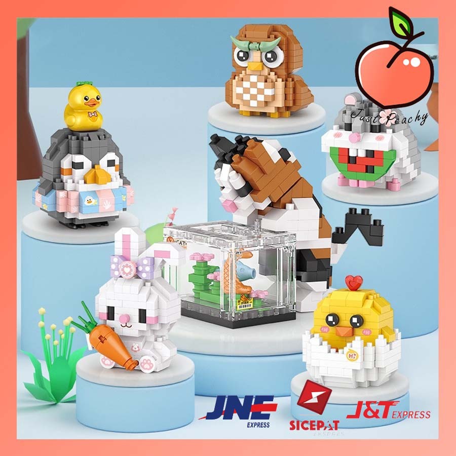 Jual Mainan Nano Blok Bangunan Seri Hewan Bricks Cute Animal Kado Ulang ...