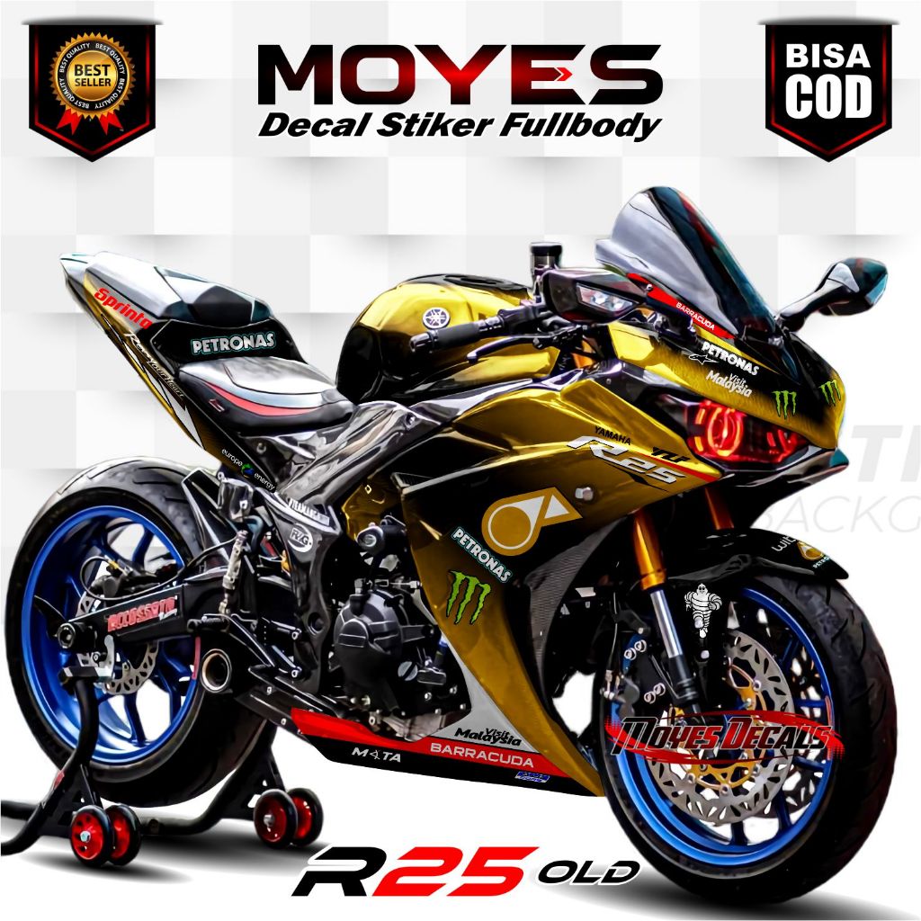 Jual Decal R25 OLD Stiker Variasi R25 OLD Fullbody Yamaha R25 OLD ...