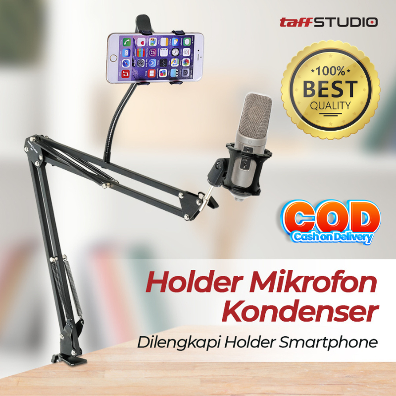 Jual Holder Condenser Microphone Stand Holder 360 Lazypod (Microphone ...
