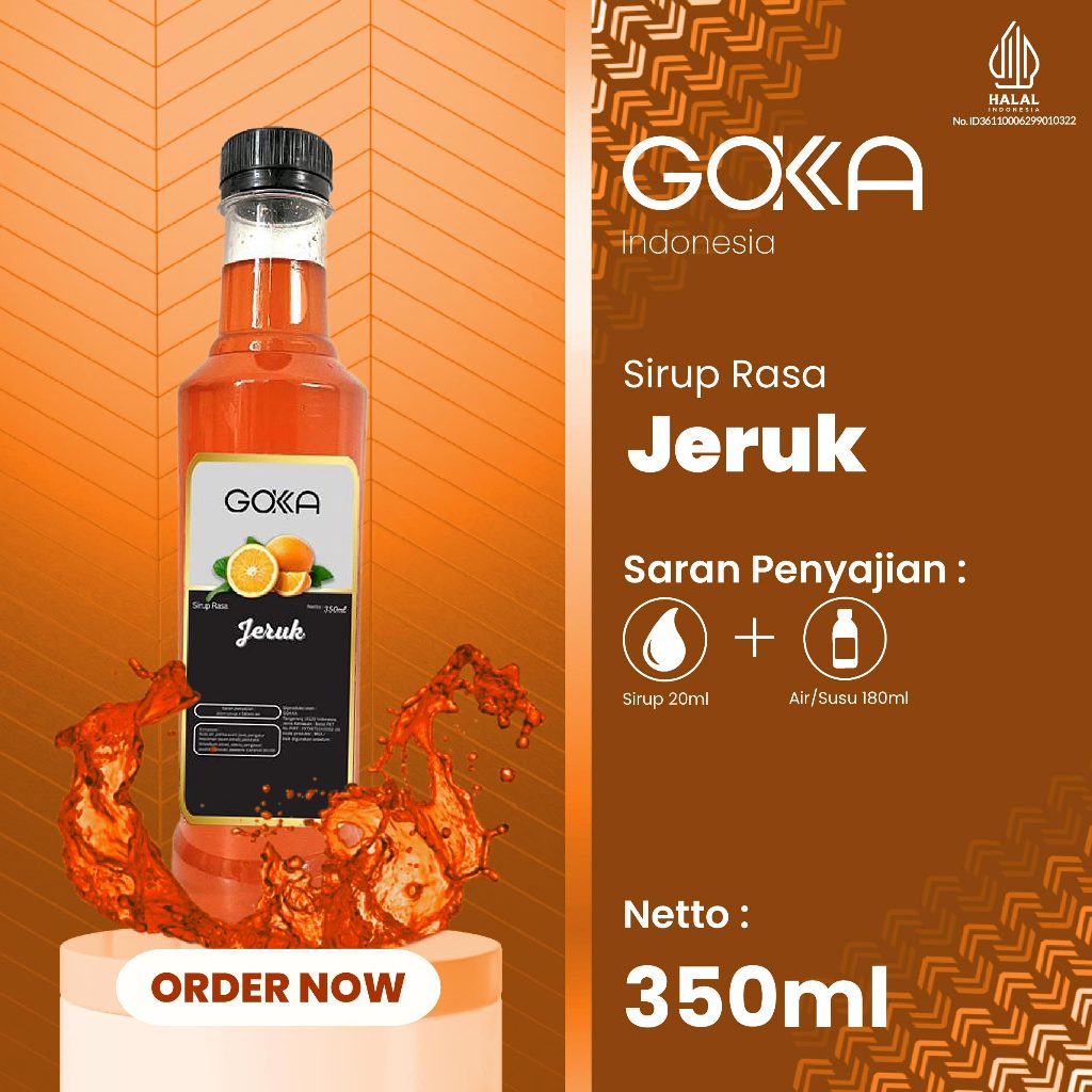 Jual Gokka Sirup Rasa Jeruk / Minuman Syrup Gokka Rasa Jeruk 350ml ...
