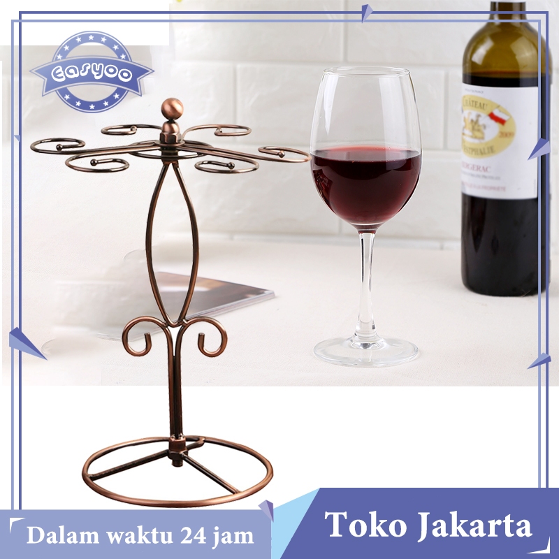 Jual Rak Gelas Wine / Gantungan Gelas Wine / Countertop Wine Glass ...