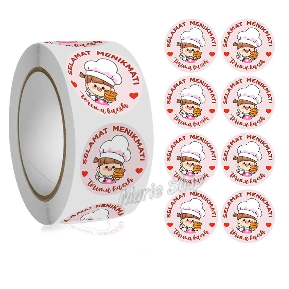 Jual STICKER SELAMAT MENIKMATI / STICKER LABEL MAKANAN / STICKER ...