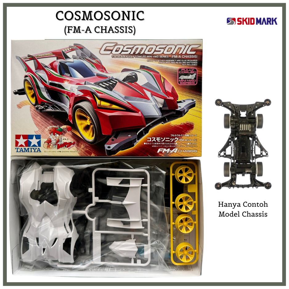 Jual Mobil Rakit Tamiya Mini 4WD - COSMOSONIC FM-A Chassis (ORIGINAL ...