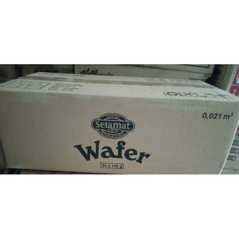 Jual Selamat Wafer Chocolate 145 Gram 1 Dus 24pcs | Shopee Indonesia