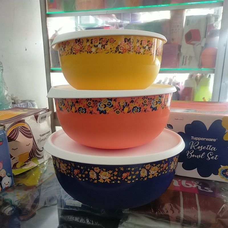 Jual Rosetta Bowl Set Tupperware | Shopee Indonesia