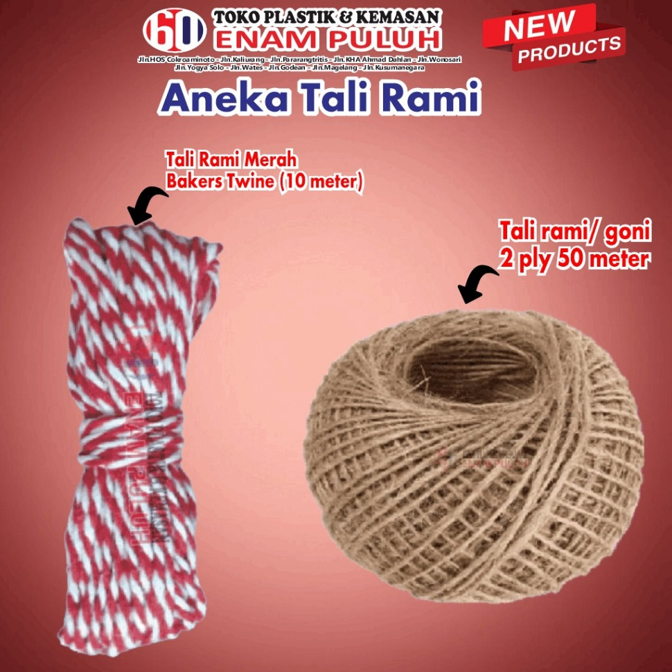 Jual Tali hampers lucu kekinian Tali Rami Goni / Tali Goni / Tali Rami ...