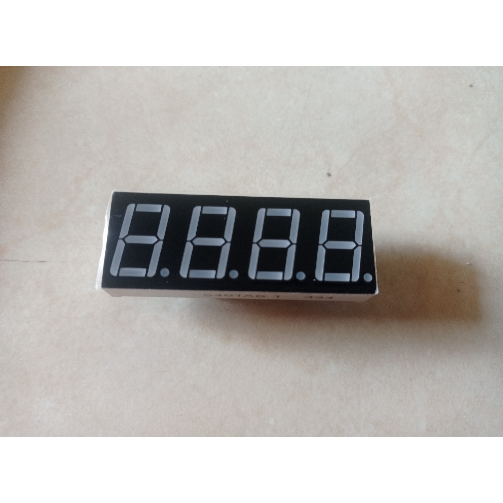 Jual 7 SEGMENT PIN 4 DIGIT 0.56 " 0.56" INCH CLOCK COMMON KATODA RED ...