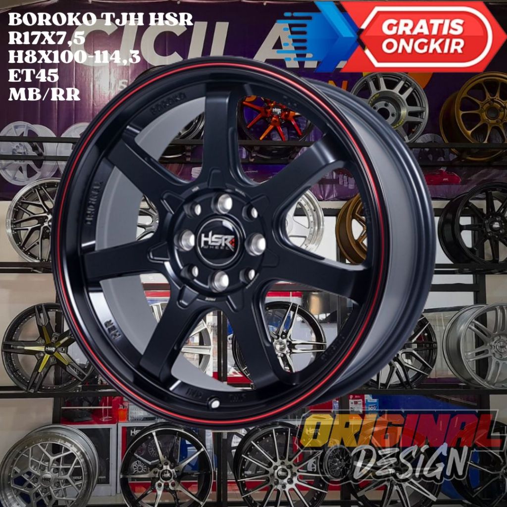Jual Velg Mobil RAIZE , ROCKY , CONFERO , ALVEZ , HSR BOROKO TJH Ring 17 R17 | Shopee Indonesia