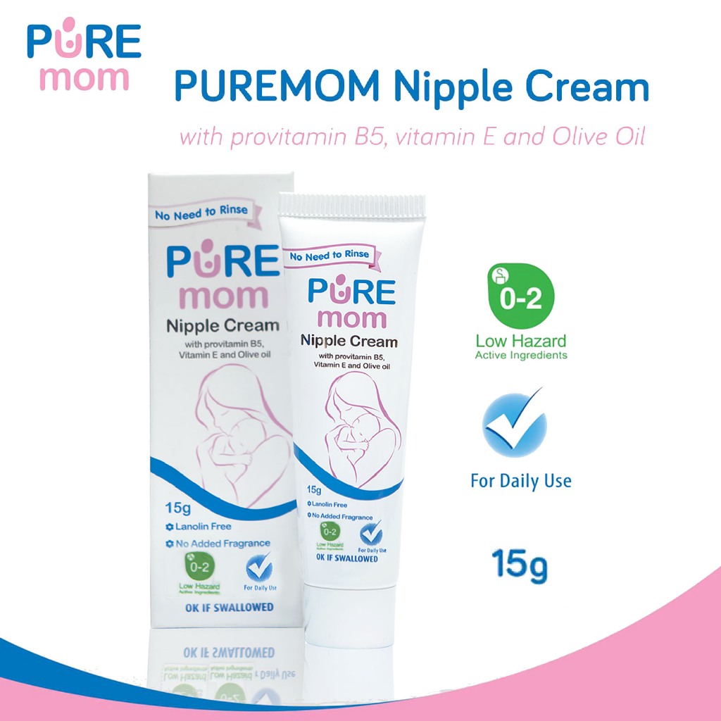 Jual PURE Mom Nippel Cream Krim Salep Puting Ibu Menyusui 15gr Cegah ...