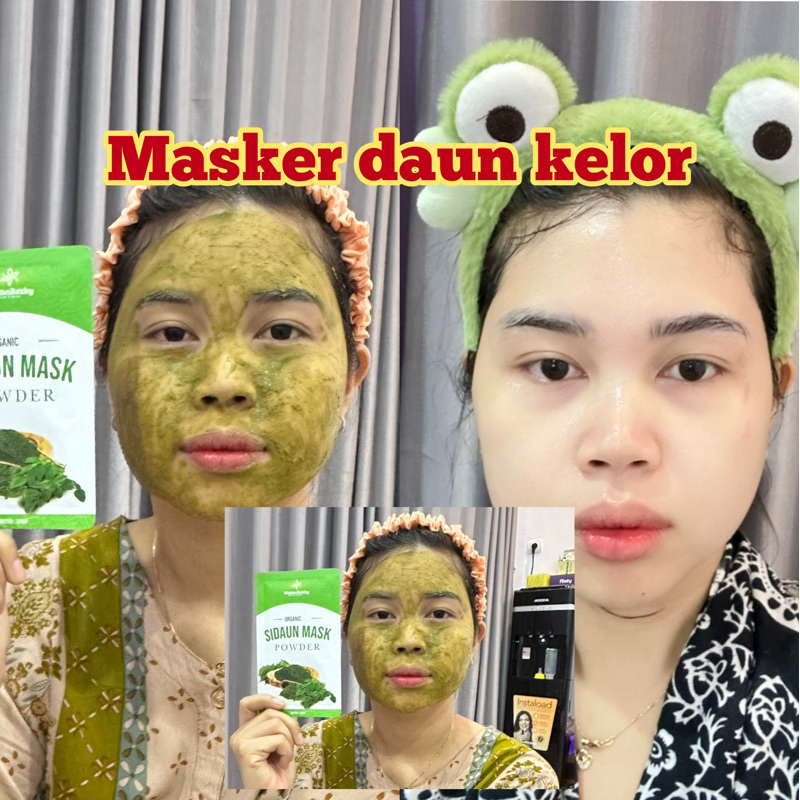 Jual Masker Kelor untuk jerawat flek hitam/masker daun kelor pemutih ...