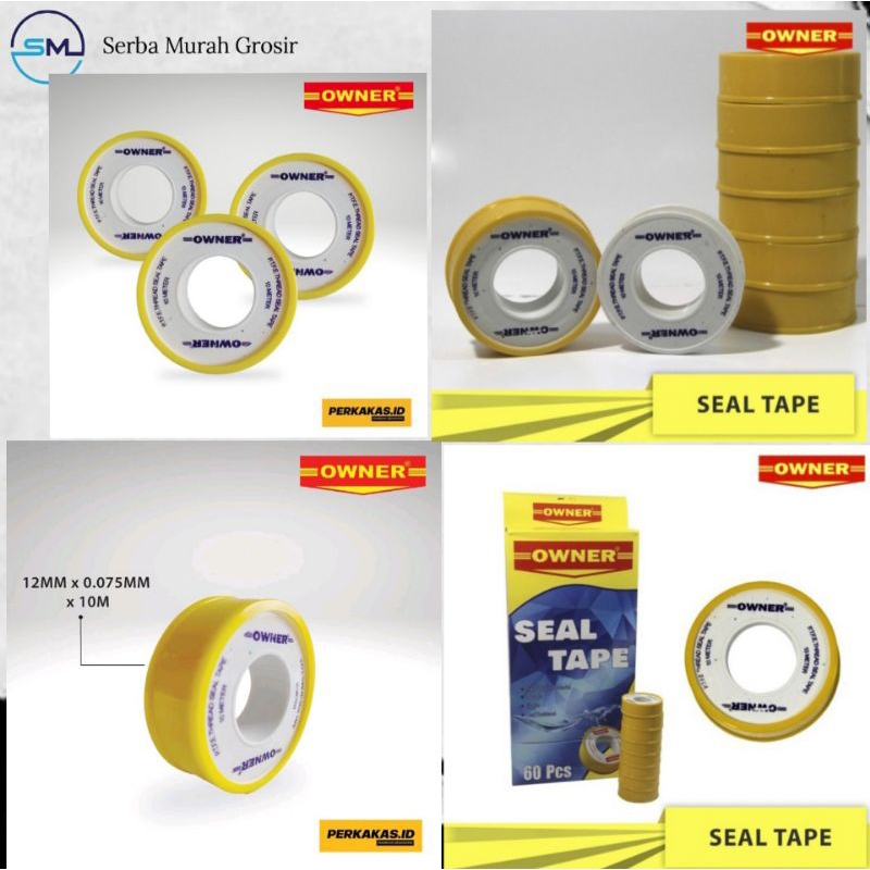 Jual Seal Tape/Isolasi Pipa/Seal Tape Kran//Isolasi kran Owner | Shopee ...