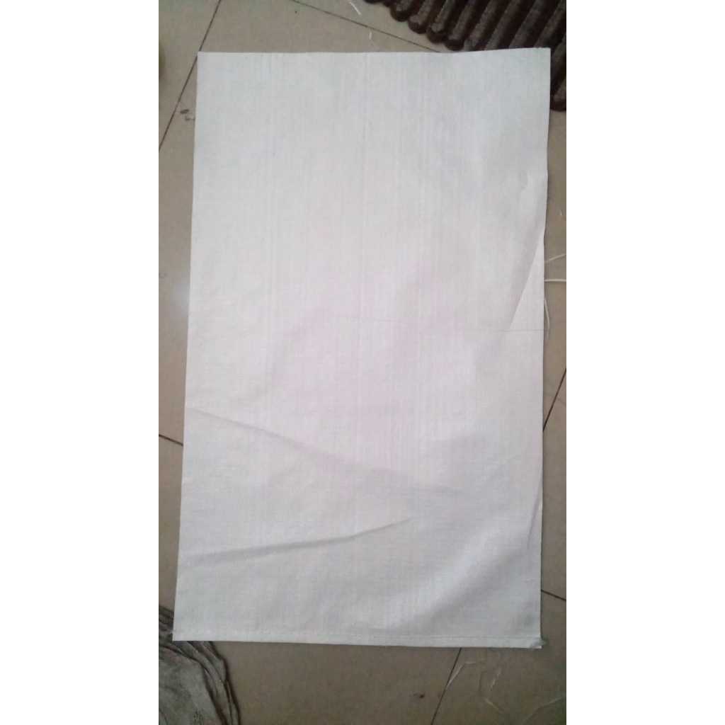 Jual KARUNG PLASTIK UKURAN 50X80 CM PUTIH UNTUK 30 KG BERAS (PAKET ISI ...