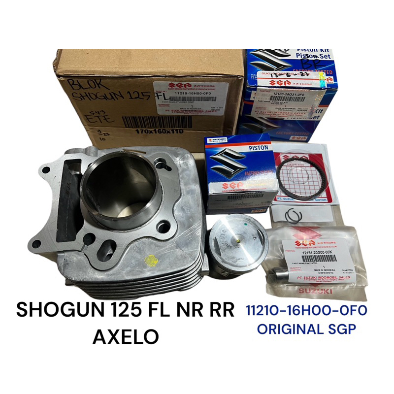 Jual CYLINDER BLOK BLOCK SEHER KOMPLET SUZUKI SHOGUN 125 NEW SP FL NR ...