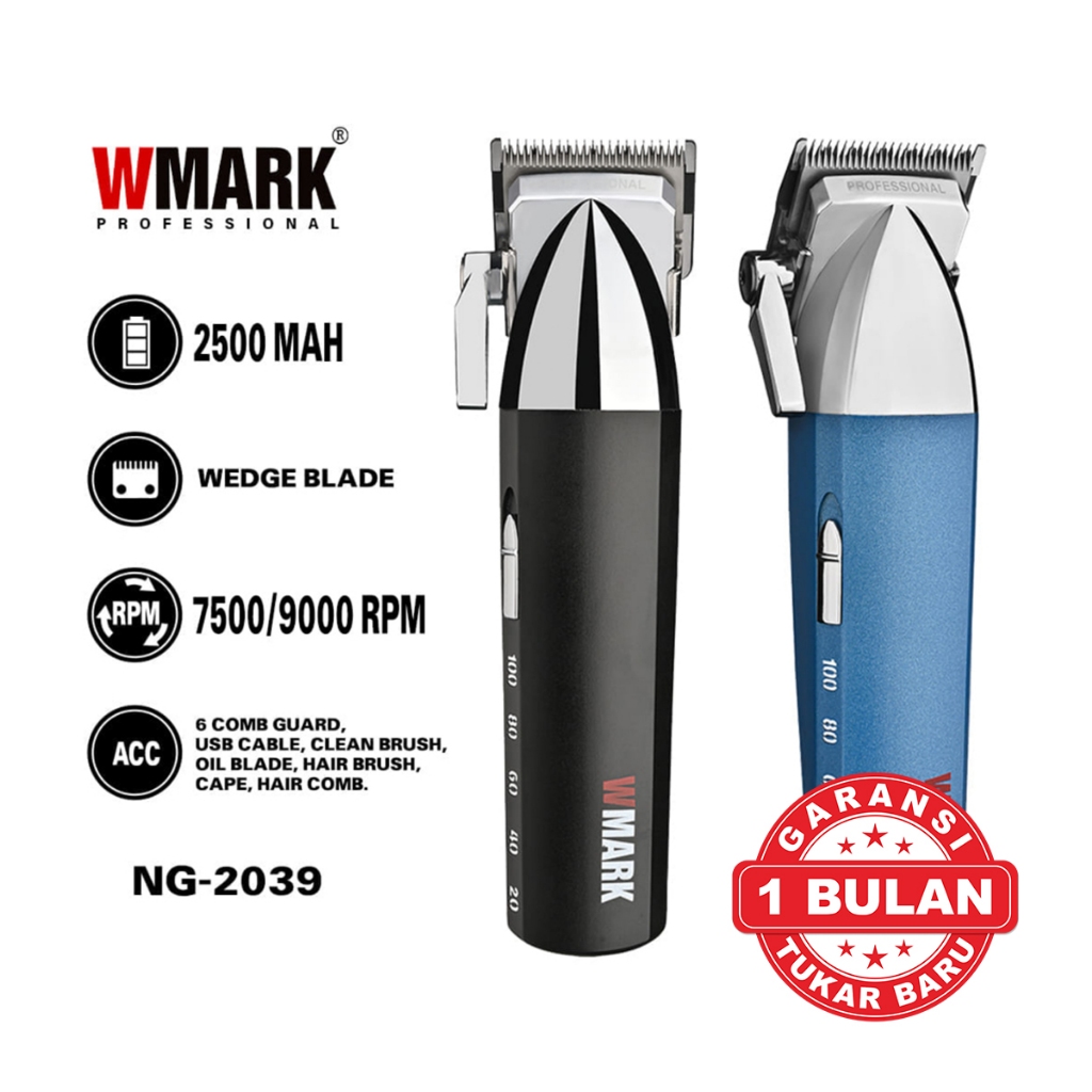 Jual WMARK NG-2039 Cordless Clipper 7500-9000 Rpm Alat Cukur Rambut barbershop | Shopee Indonesia