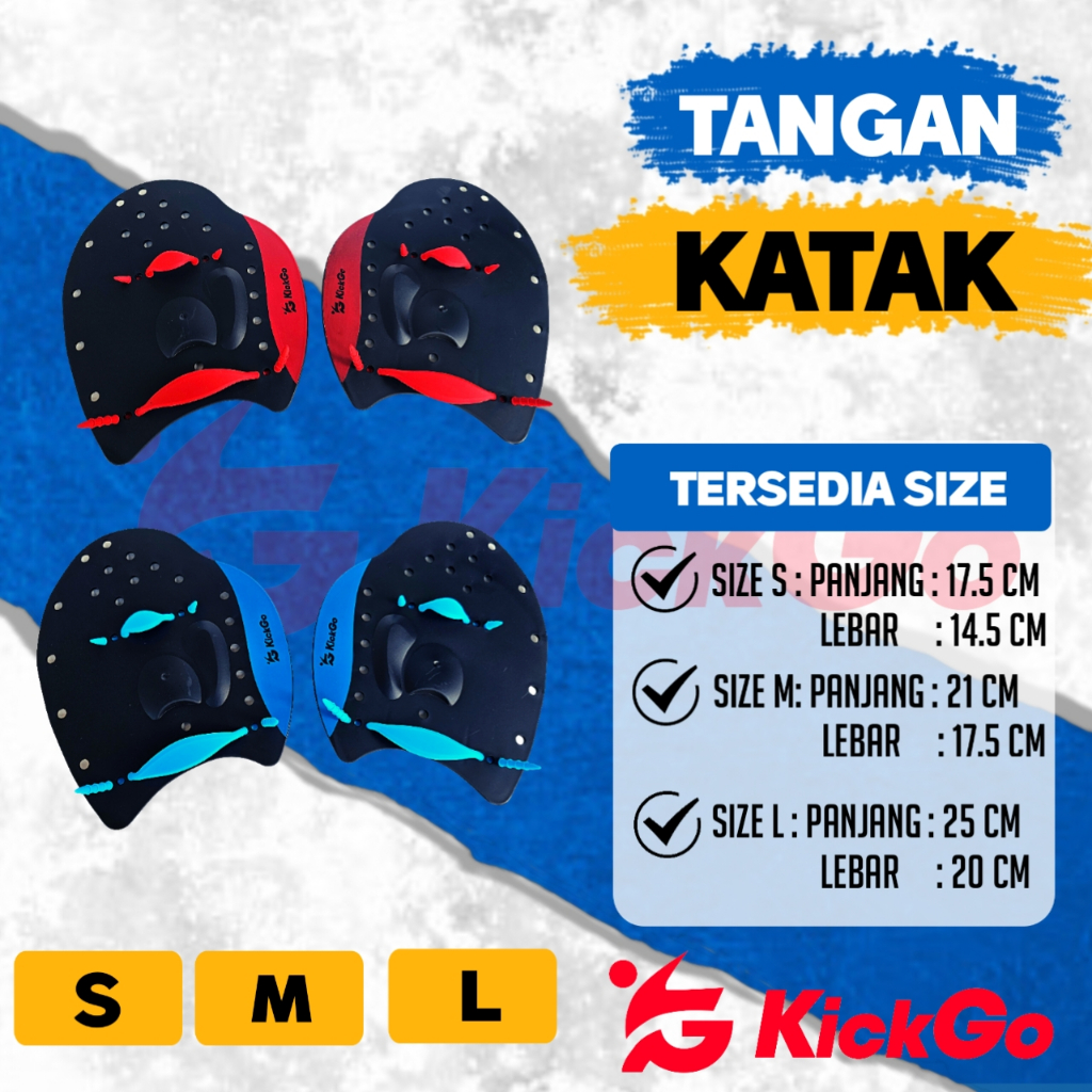 Jual KickGo Swimming Hand Paddle Tangan Katak Renang Anak Alat Bantu ...