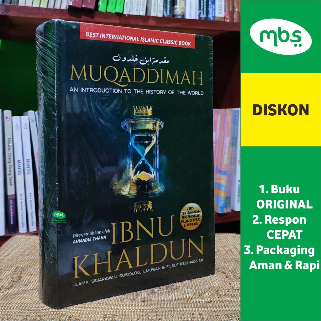 Jual BUKU MUQADDIMAH - IBNU KHALDUN (VERSI TERJEMAHAN TERLENGKAP ...