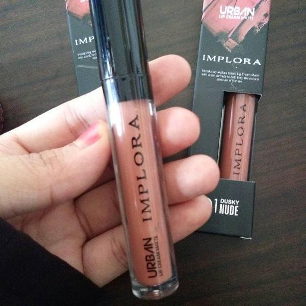 Jual Implora Lip Cream Matte Original BPOM Warna nude 01 | Shopee Indonesia