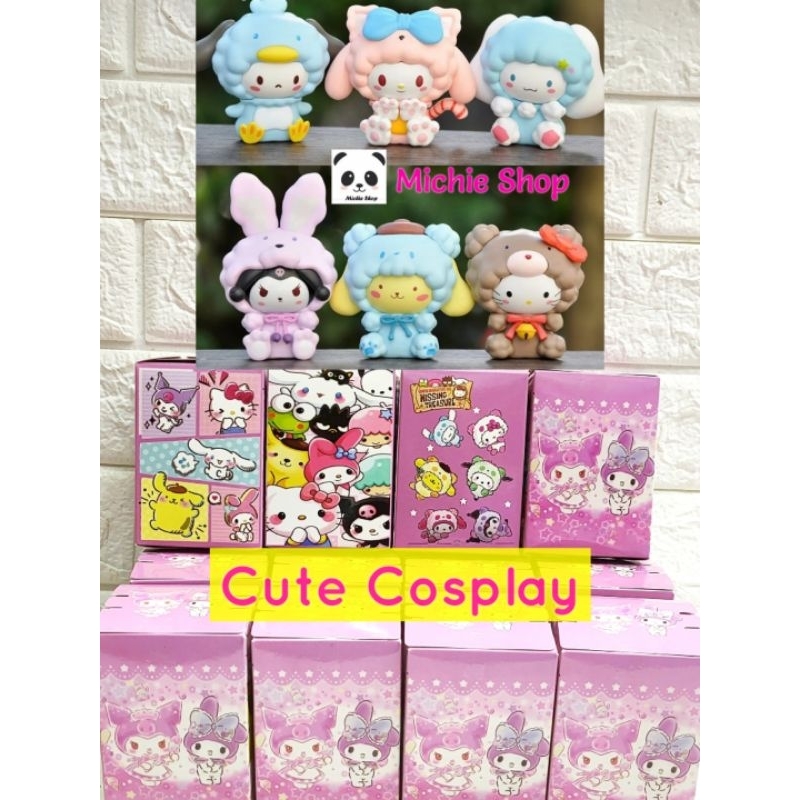 Jual Blind Box Sanrio Random Collection Topper Gifts Doll Hello Kitty Cinnamoroll Kuromi My ...