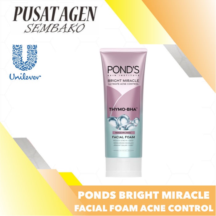 Jual POND'S BRIGHT MIRACLE ULTIMATE ACNE CONTROL SOLUTION FACIAL FOAM ...