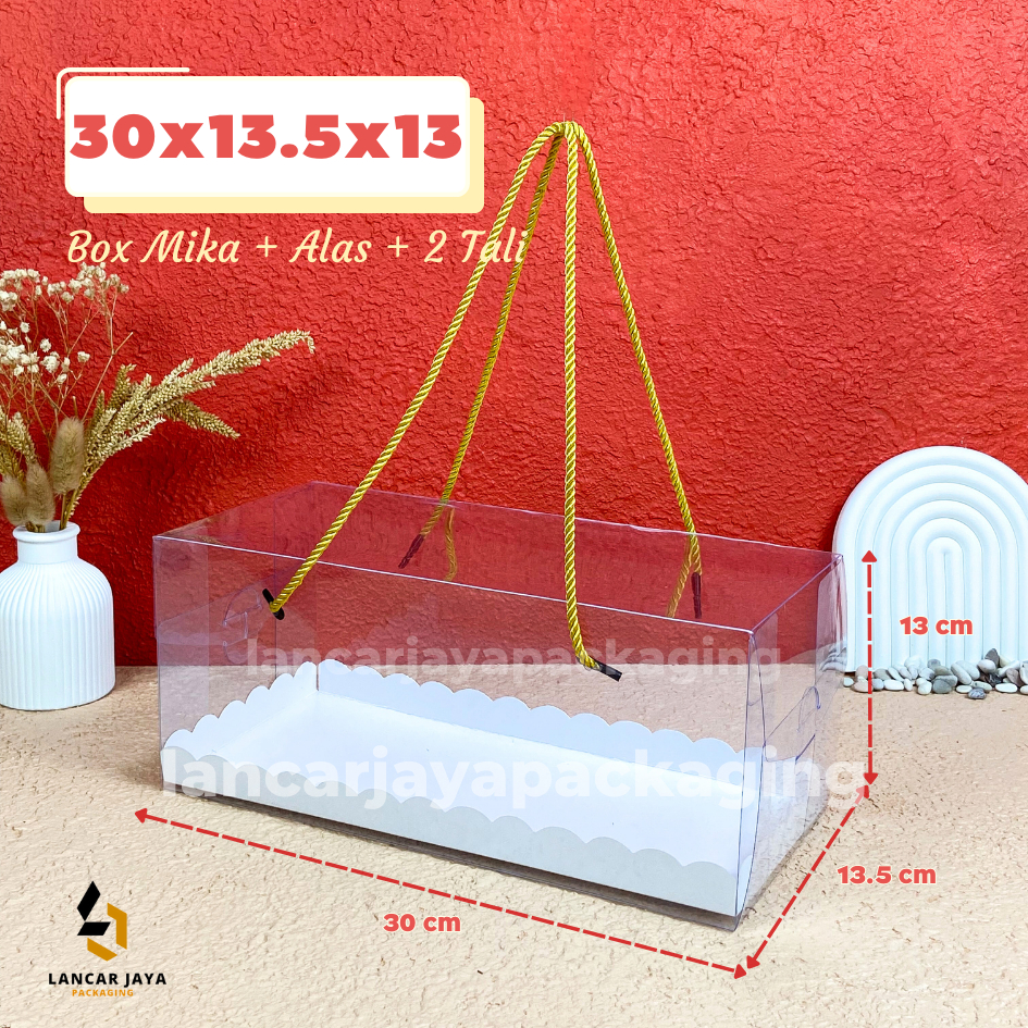 Jual Box Mika Tali Transparan Dos Roll Cake Bolu Gulung Tart Pudding ...